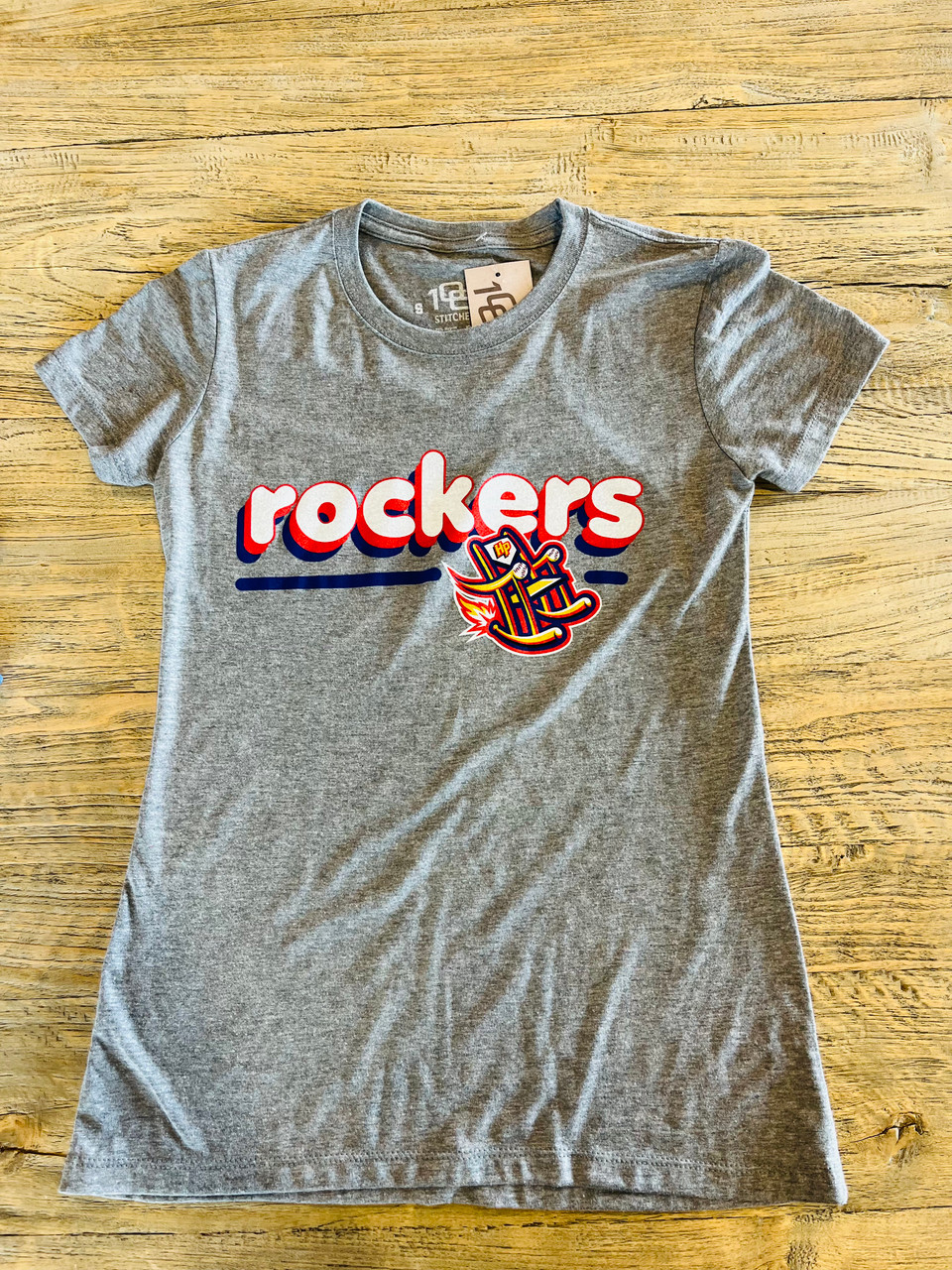 Rockers Ladies Retro Text Tee | High Point Rockers Baseball