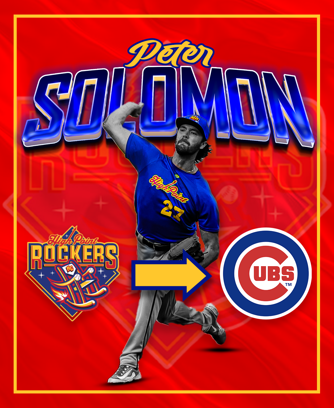 RHP Solomon moving on to Chicago Cubs | High Point Rockers Baseball