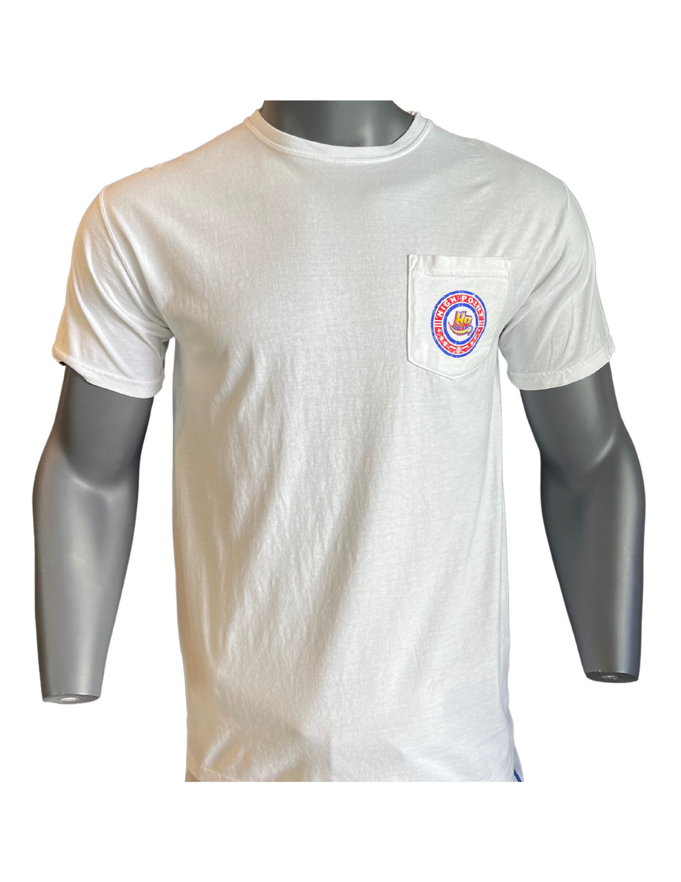 Comfort Wash White Pocket Tee | High Point Rockers Baseball